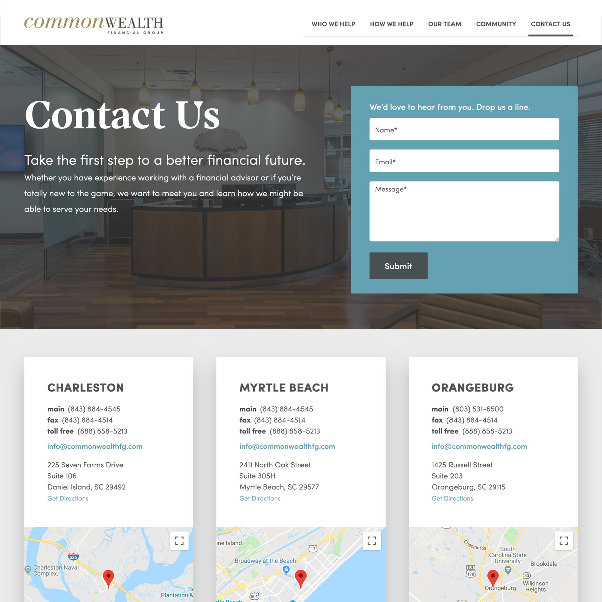 Contact Us – Commonwealth Financial Group