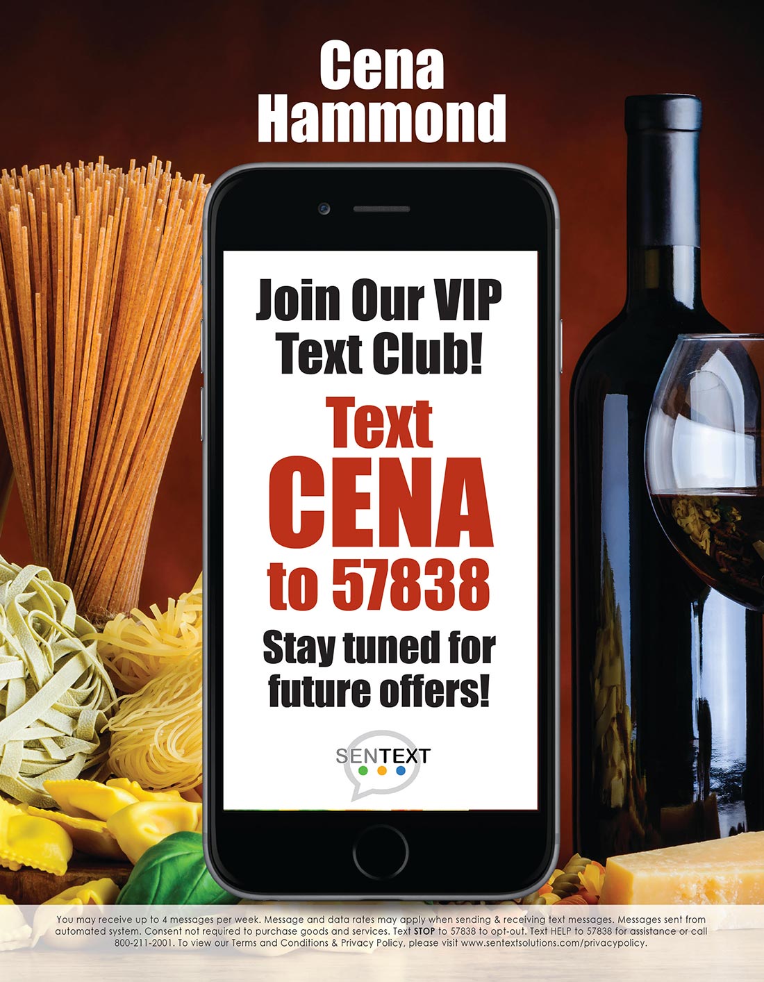 Night Caps Drink Menu | Cena; | Italian Cuisine in Hammond, LA