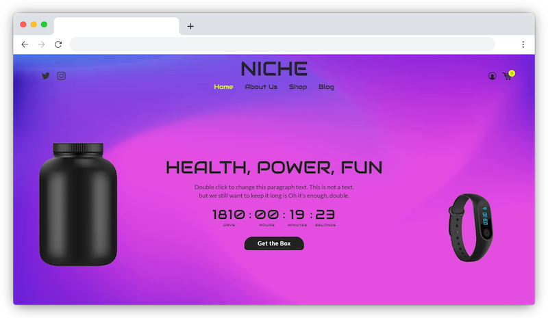 Create a subscription box website with this builder for free