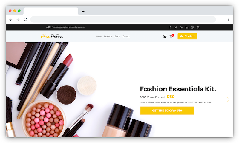 Create a subscription box website with this builder for free