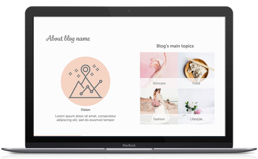 Blogger Media Kit Template | Free PDF & PPT Download by Slidebean