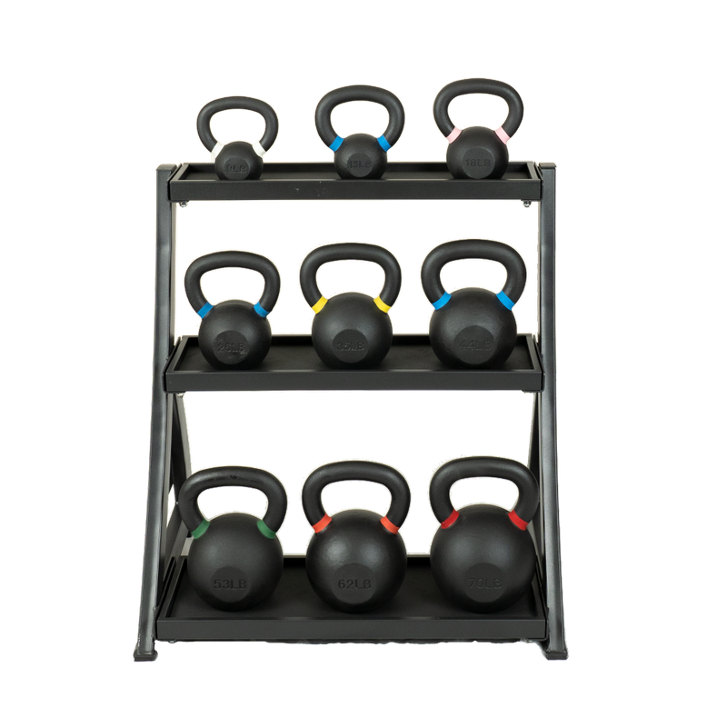 3-Tier Tray Dumbbell/Kettlebell Rack | Fitness Products Direct