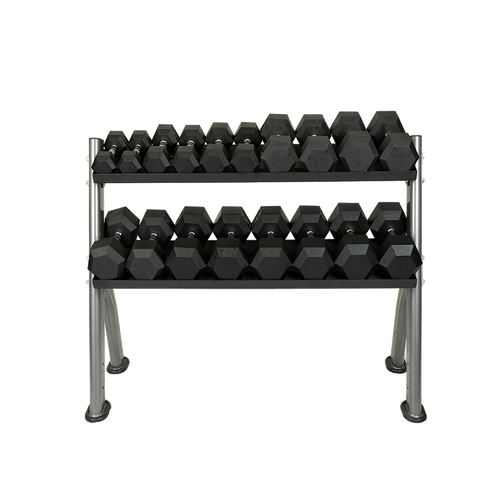 3-Tier Tray Dumbbell/Kettlebell Rack | Fitness Products Direct