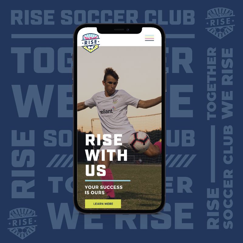 Rise Soccer Club | DesignGood Portfolio