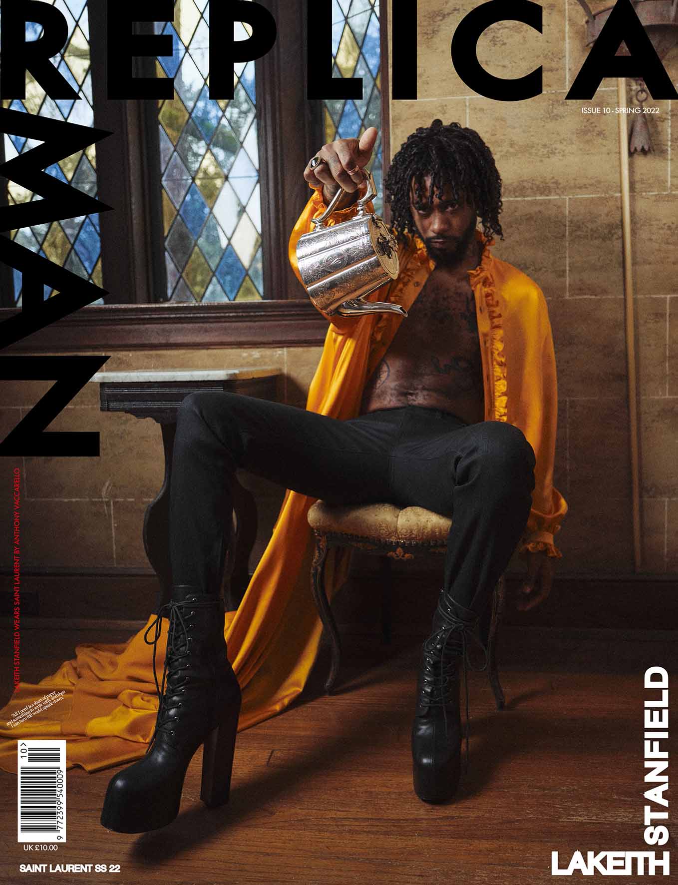 Lakeith Stanfield talk to Replica Man - Saint Laurent, Re-Edition Magazine