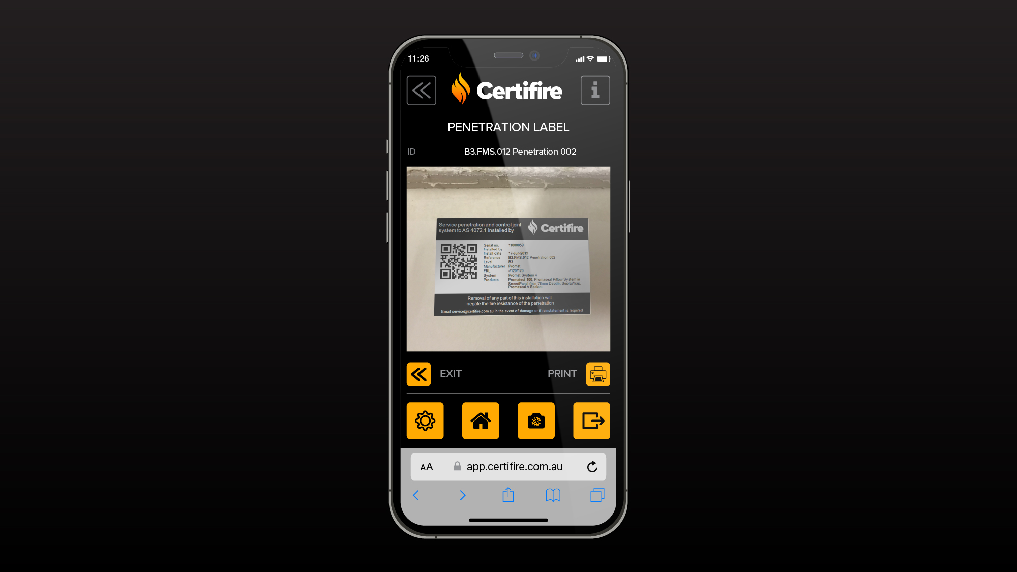 Access your fire penetration register anywhere