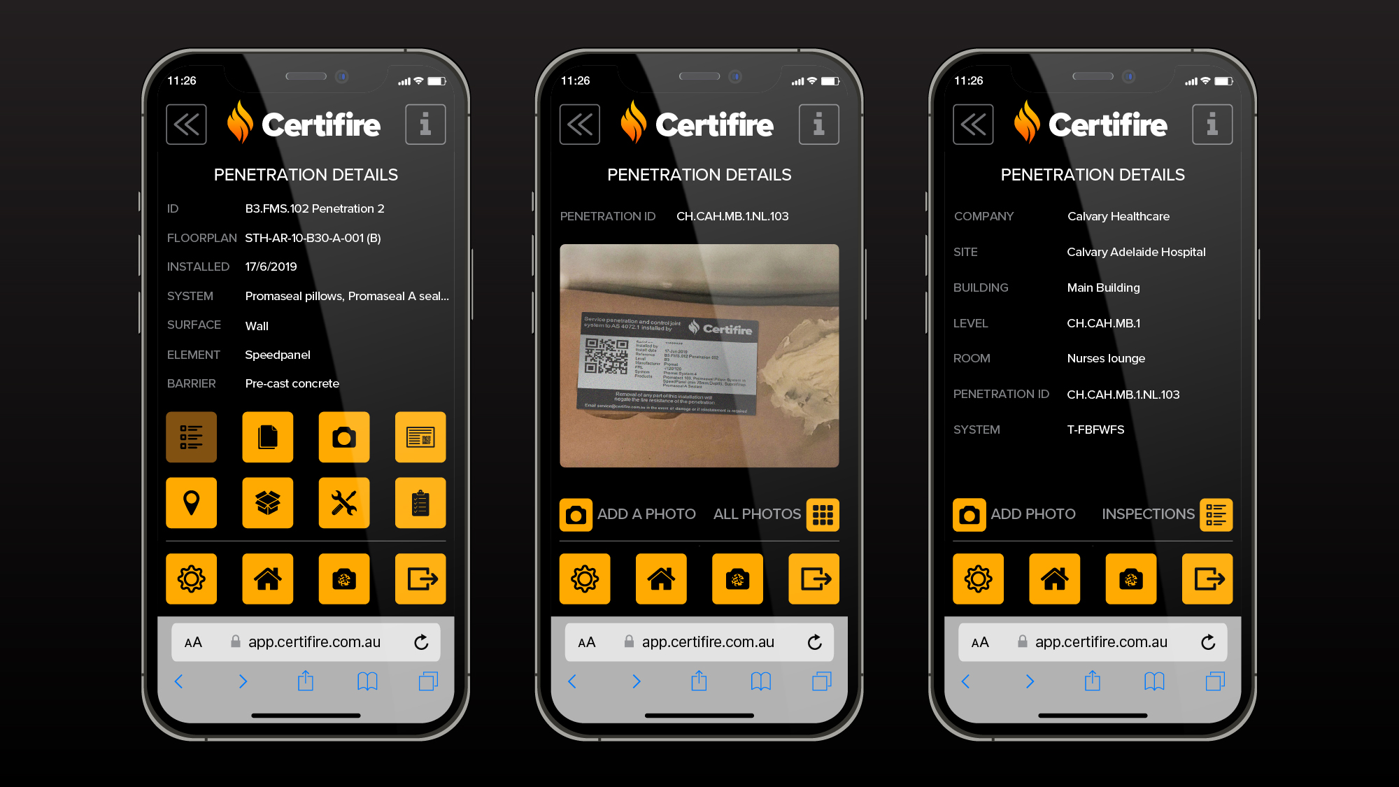 Adding to the Certifire fire penetration register