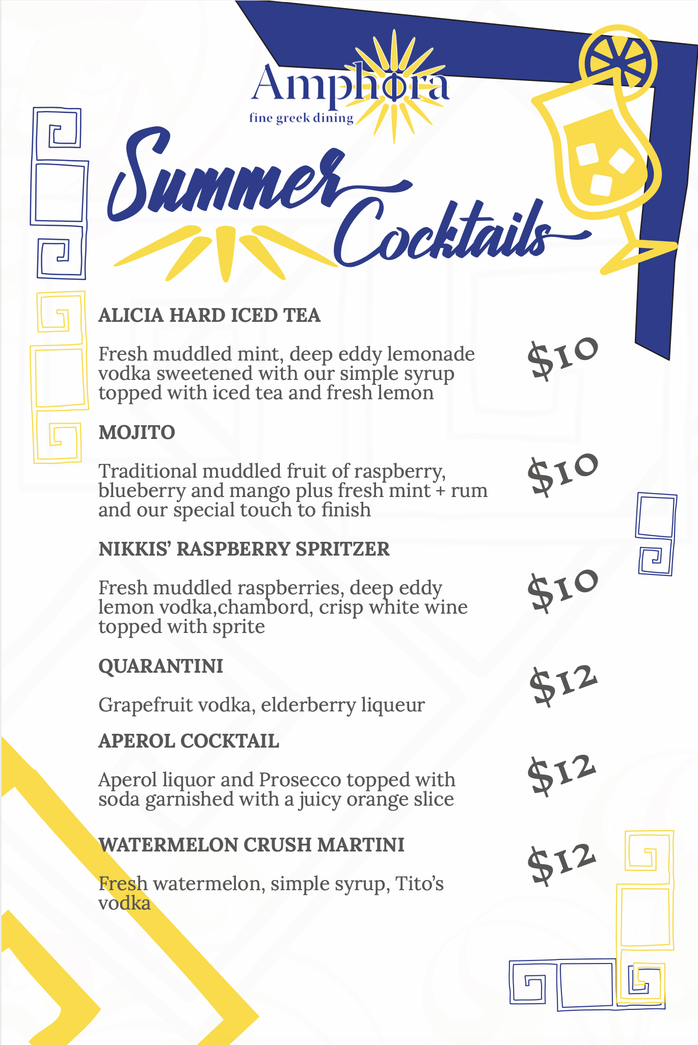 Amphora Fine Greek Dining