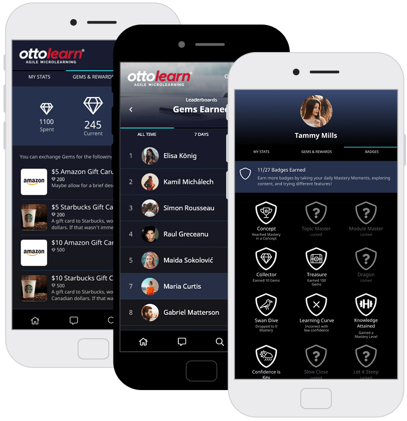 Adaptive Microlearning Platform Features | OttoLearn