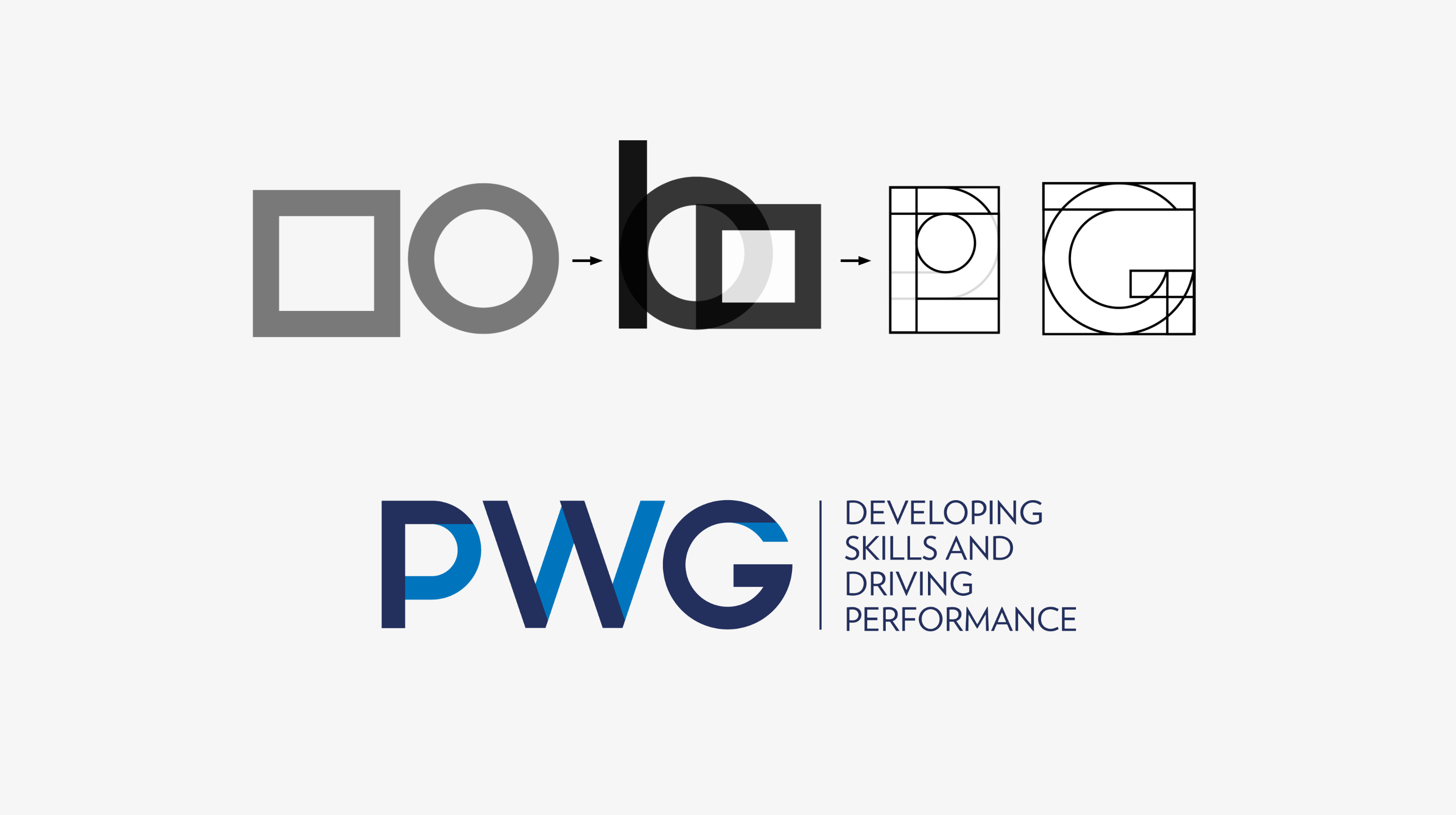PWG Training - brand identity and graphic design