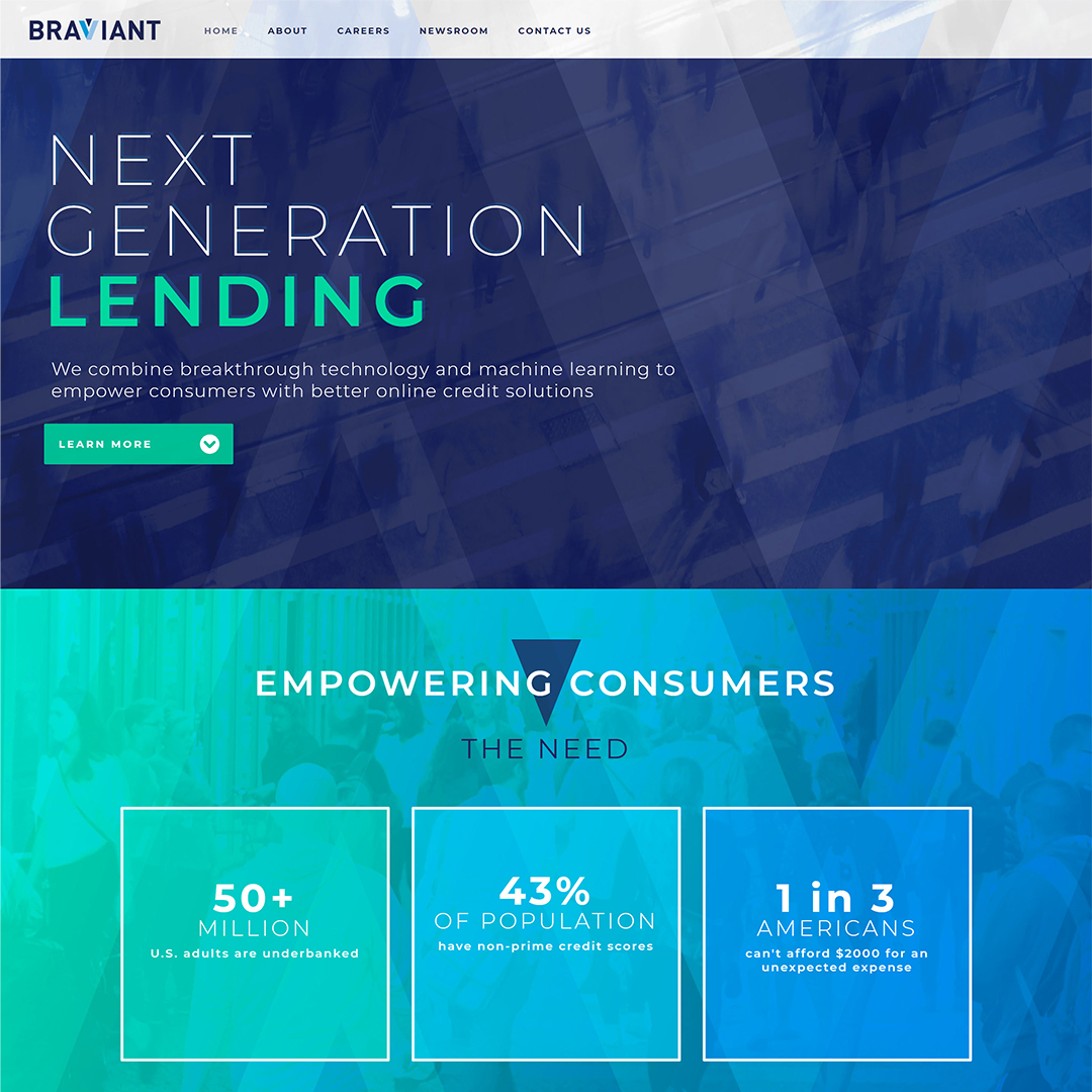 Website Design & Development for Braviant Holdings
