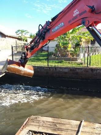 Bribie Gardens Rock Armouring Bribie Island | Canal Walls