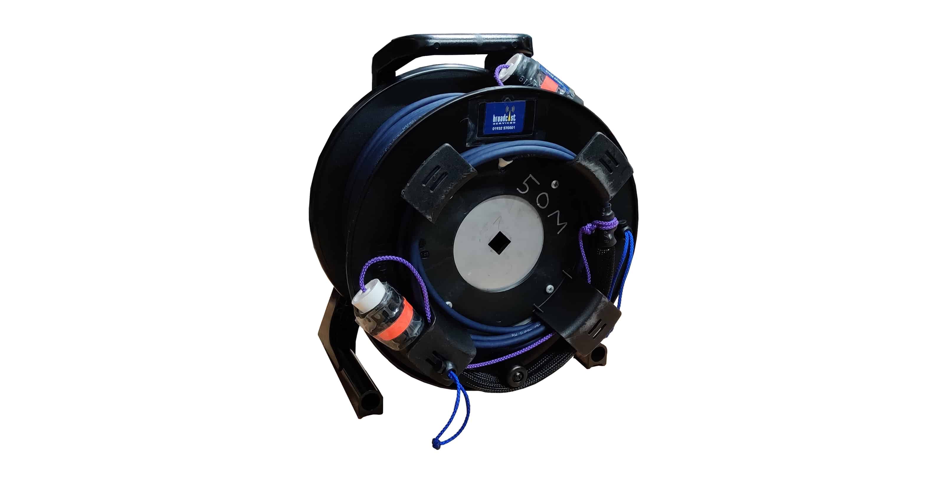 Hire now: 50M CAT5E Robust Network Cable Drum | Broadcast Services