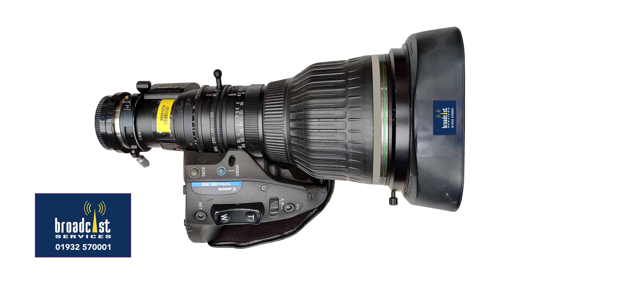 Broadcast camera lenses to hire, from superwide to telephoto