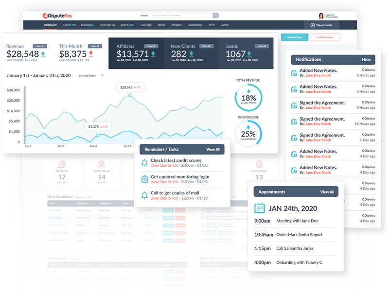 DisputeFox Credit Repair Software - Features