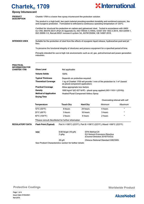 Chartek 1709 from Swart & Sons