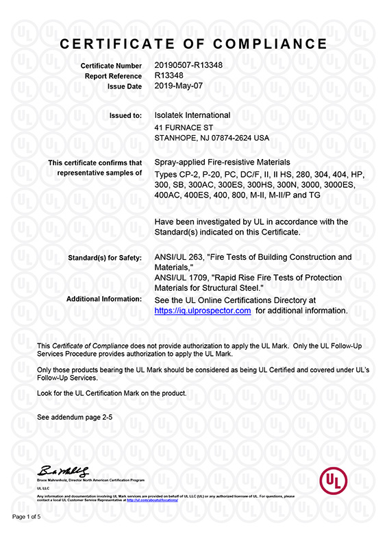 Isolatek Type 300 HS from Swart & Sons