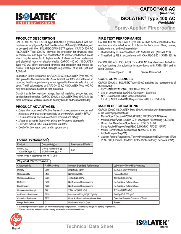 Isolatek Type 400 AC from Swart & Sons