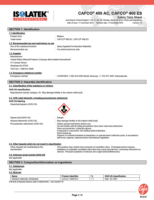 Isolatek Type 400 AC from Swart & Sons