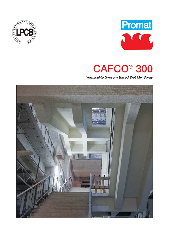 Cafco 300 vermiculite gypsum-based wet mix spray from Swart & Sons