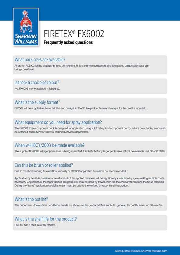 Firetex FX6002 from Swart & Sons