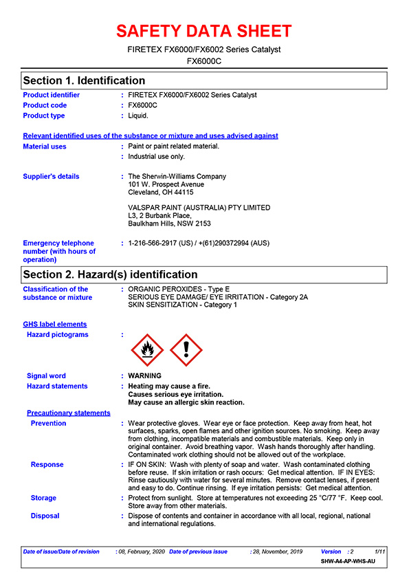 Firetex FX6002 from Swart & Sons