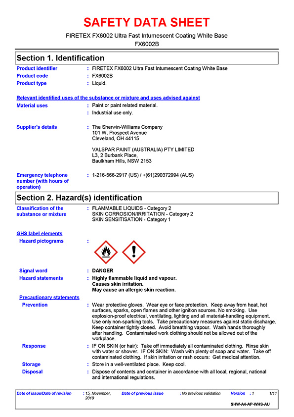 Firetex FX6002 from Swart & Sons
