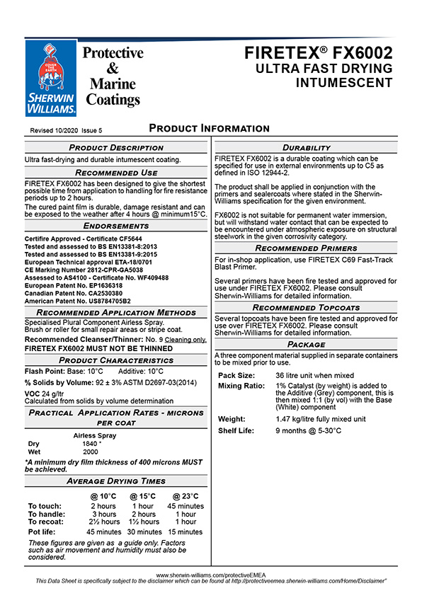 Firetex FX6002 from Swart & Sons