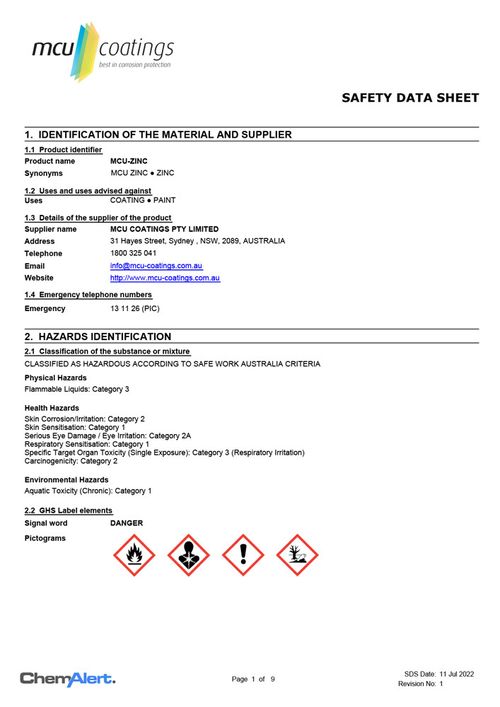 MCU-Zinc from Swart & Sons