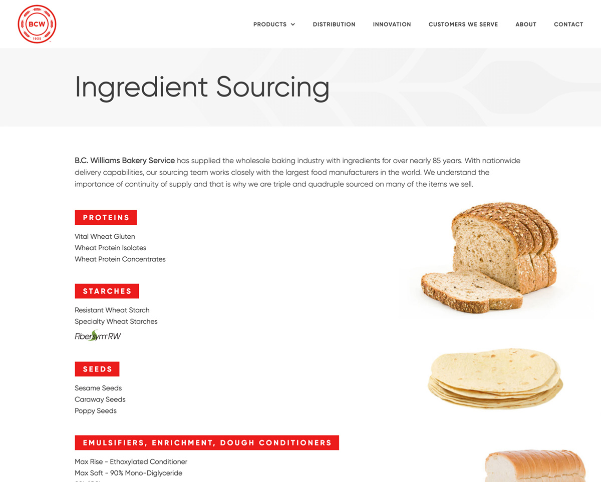 Ingredient Sourcing – BCW