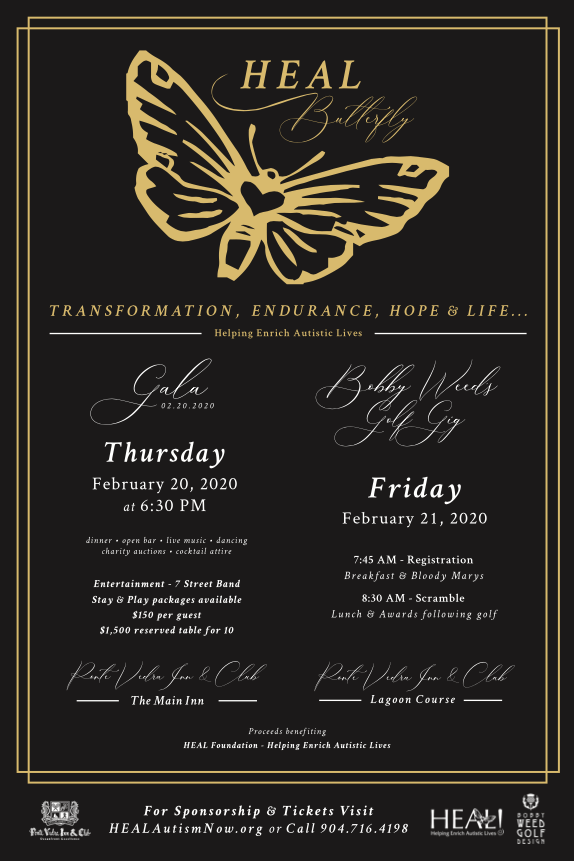 HEAL Gala & Bobby Weed’s Golf Gig - Ponte Vedra Inn & Club