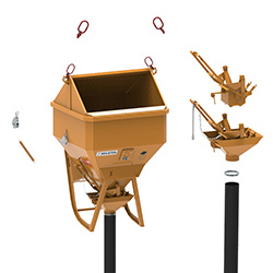 SECATOL TIC PF - Laydown Concrete Skip with TI mechanism from Everitt ...