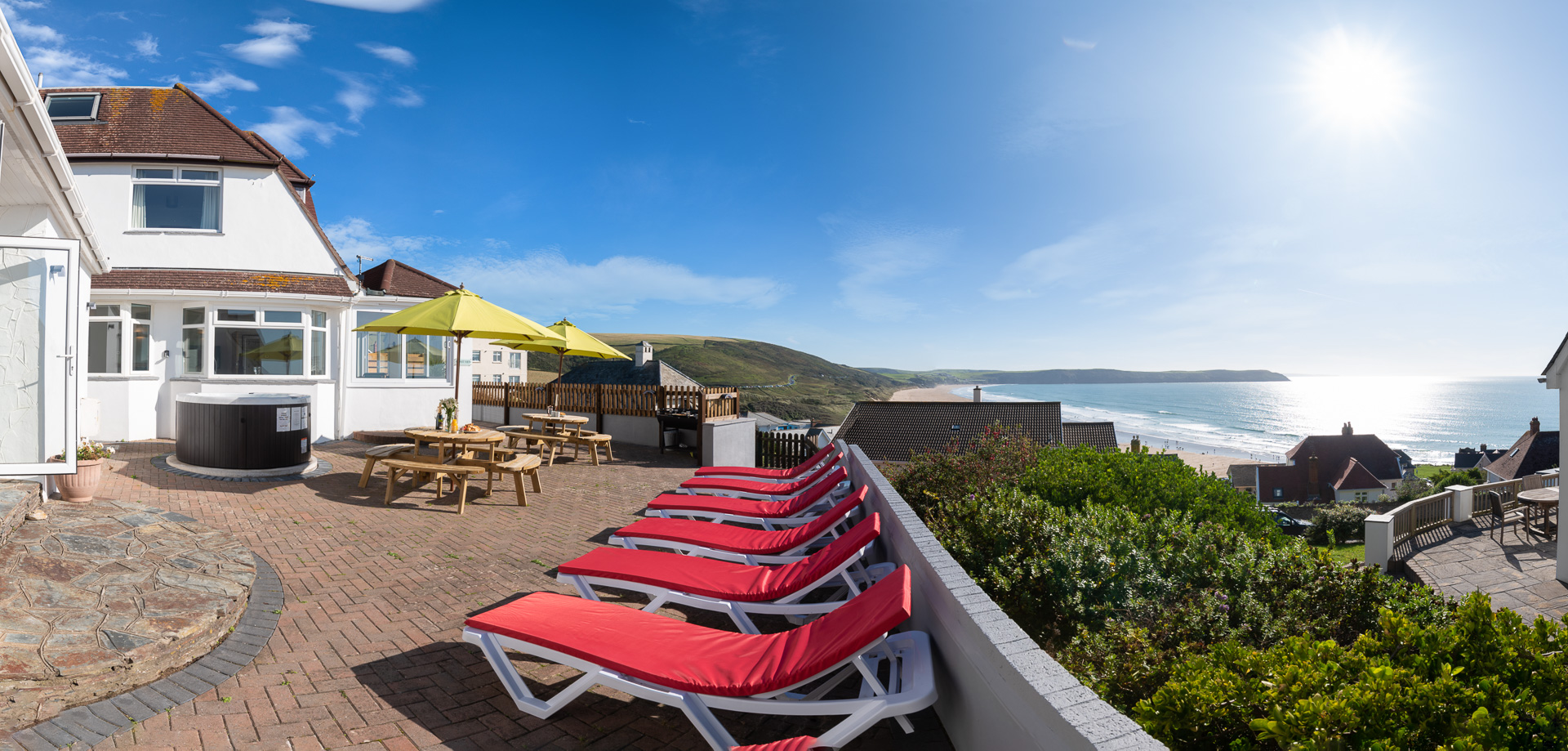 Woolacombe Holiday Cottage Coast View - Sleeps 10