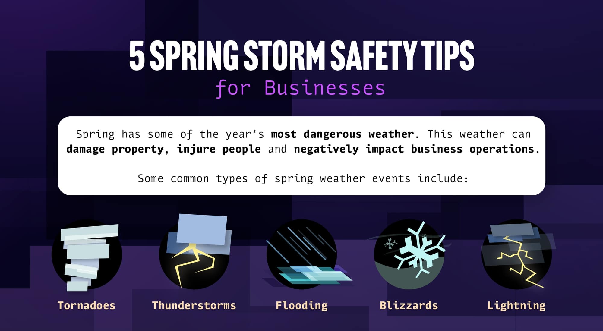5 Spring Storm Safety Tips for Businesses