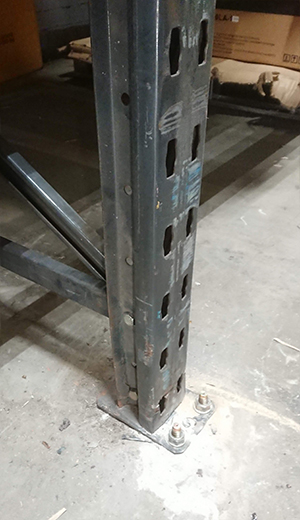 Pallet Racking Doctor - In-situ repair to damaged racking