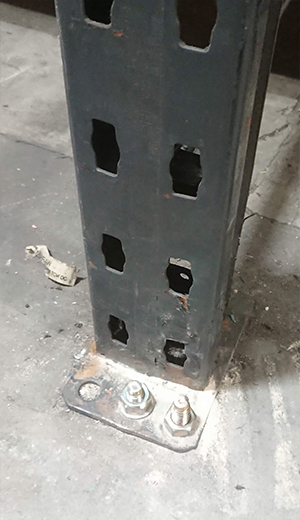 Pallet Racking Doctor - In-situ repair to damaged racking