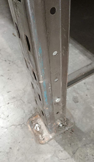 Pallet Racking Doctor - In-situ repair to damaged racking
