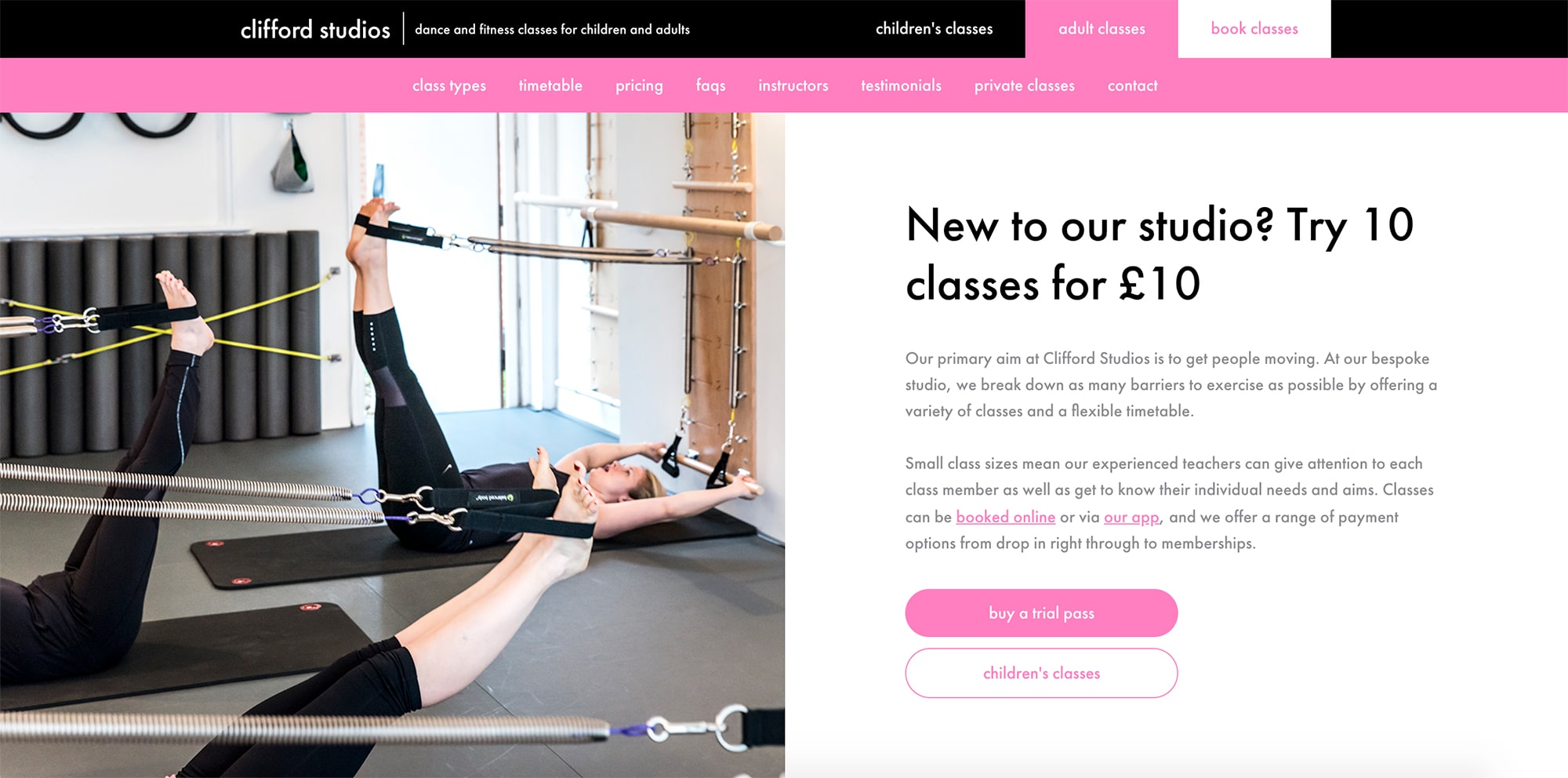 Clifford Studios Adult Fitness Classes