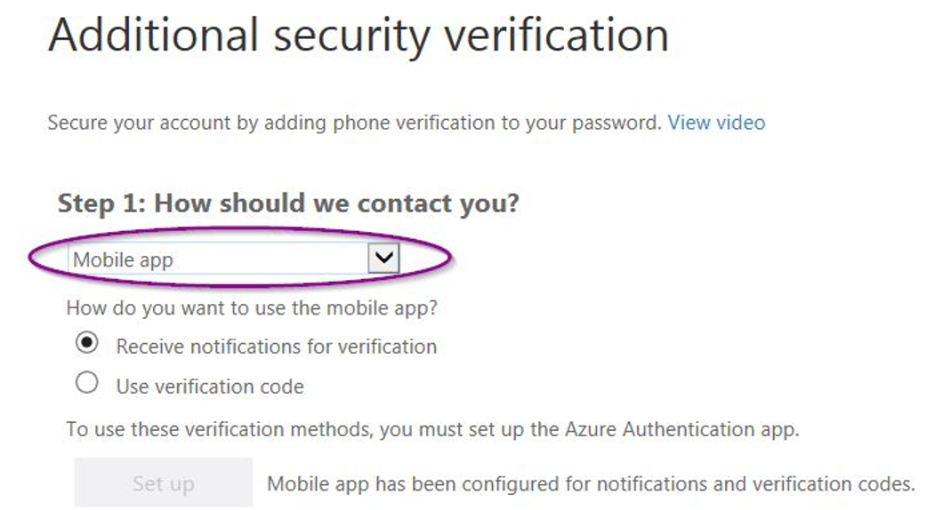 Step 3. MFA Setup in A. Duda & Sons portal using the Mobile App