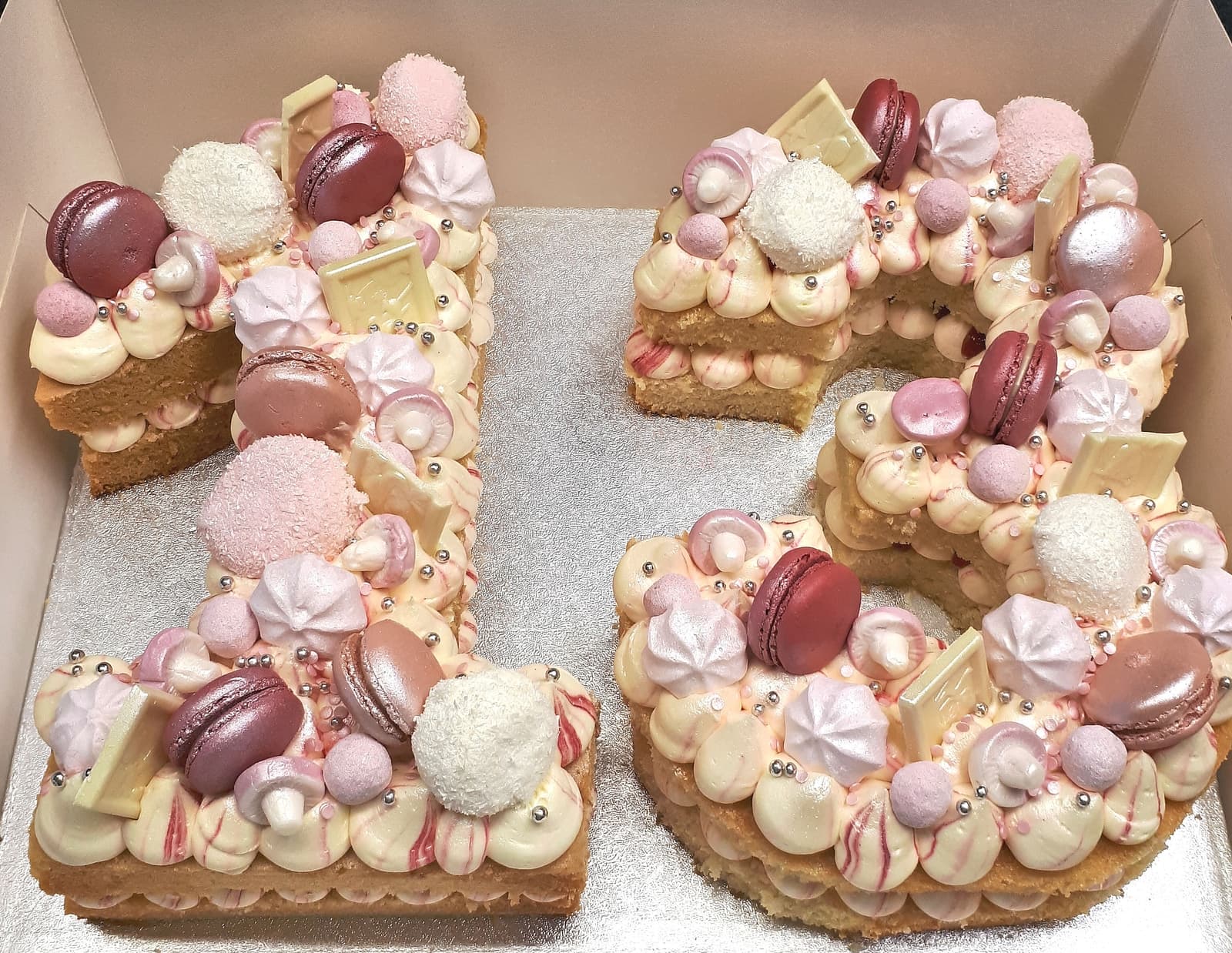 naked number 13th birthday cake