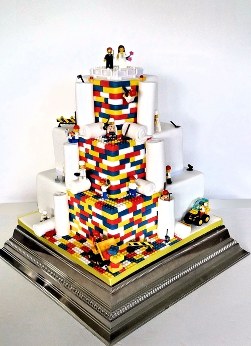 lego wedding cake