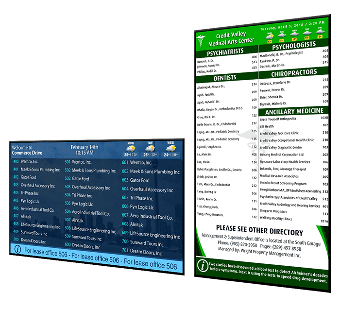 LCD Digital Directory Displays | ONQDigital Australia