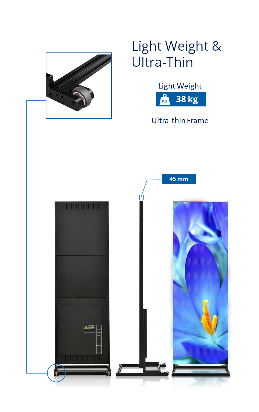 LED Freestanding Digital Poster | ONQDigital Australia