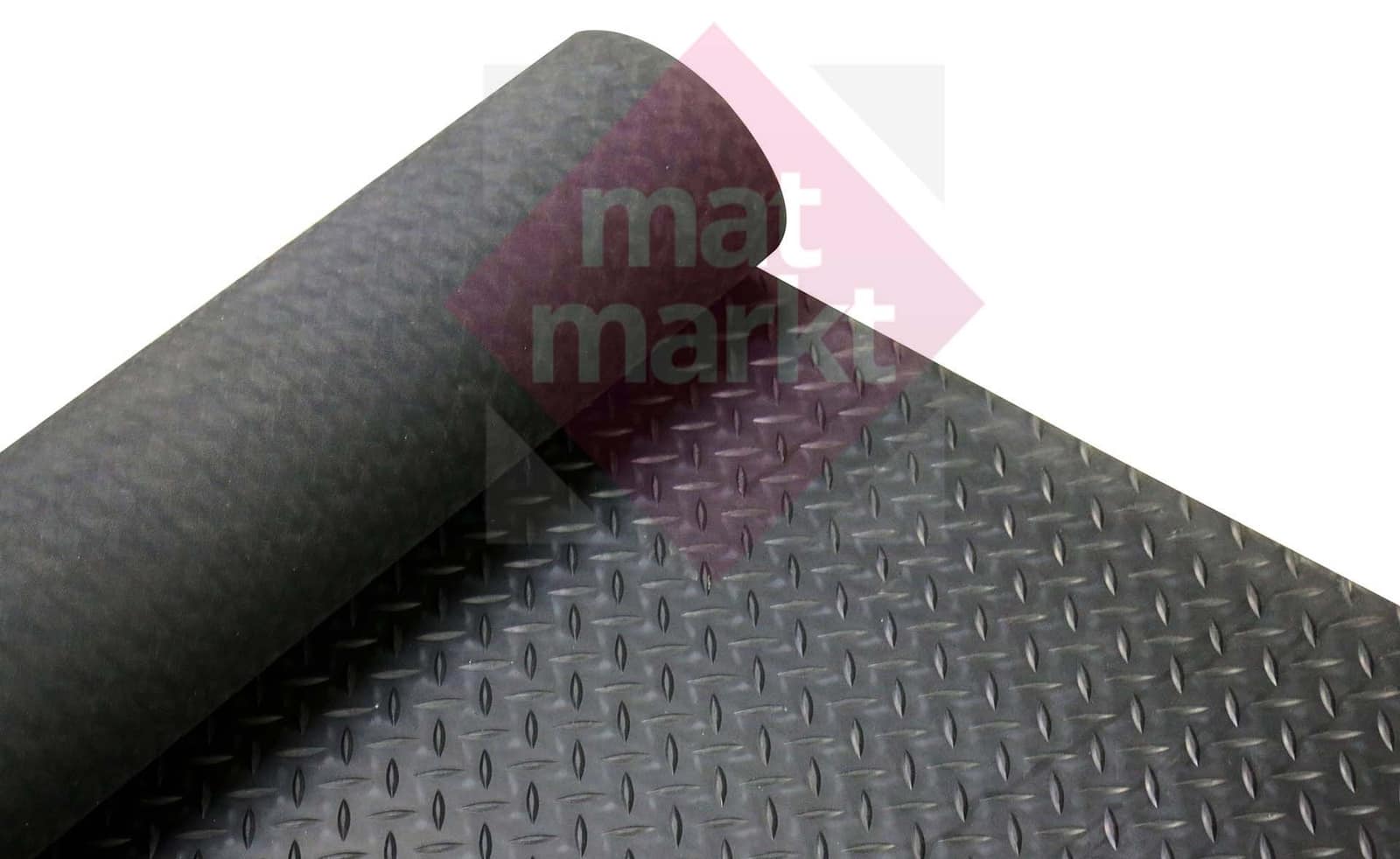 MatMarkt - Tapete de Hule Antiderrapante Estriado Mil Rayas Base de Tela