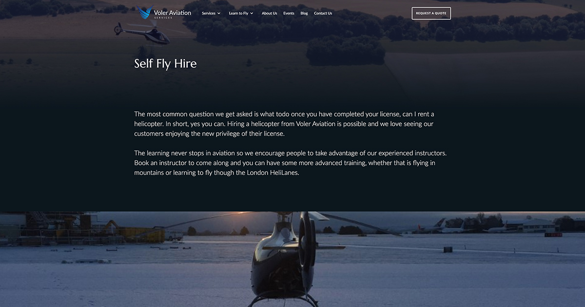 Self Fly Hire | Voler Aviation