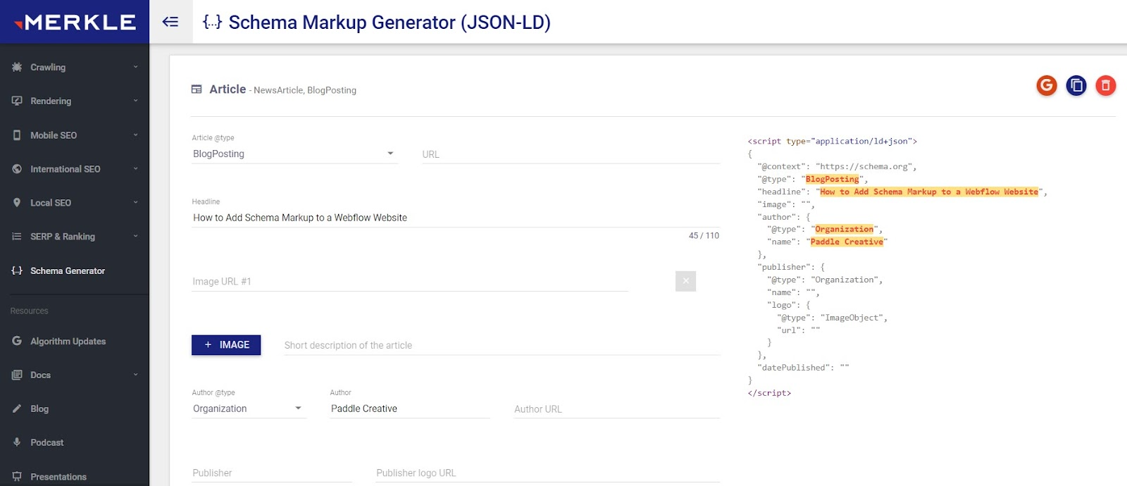 Adding Schema Markup to a Webflow Website