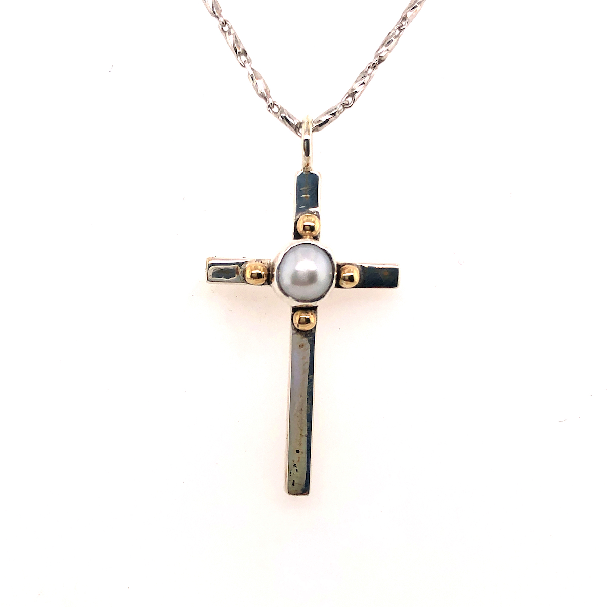 Pearl Cross Pendant