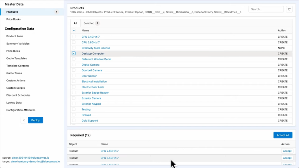 Salesforce CPQ Tool | Compare, Select, Deploy | Blue Canvas
