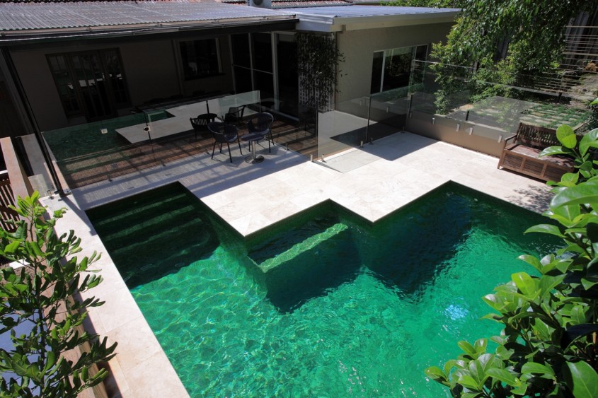 new pool, covered terrace and gardens Roseville Landscape architecture ...