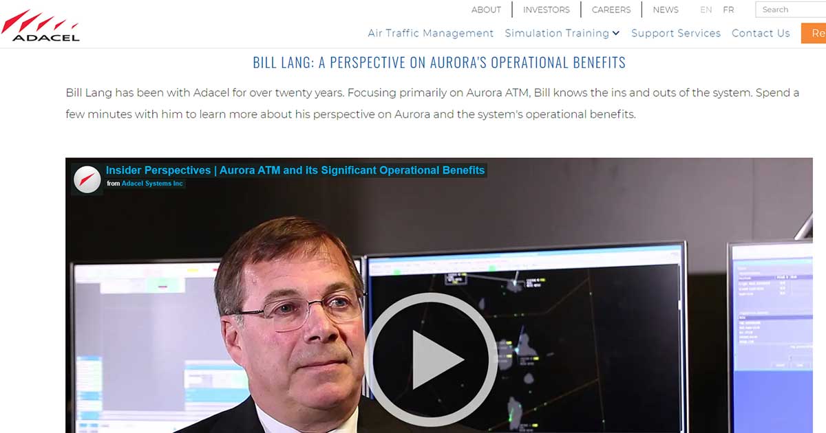 Bill Lang - A perspective on Aurora ATM operational benefits
